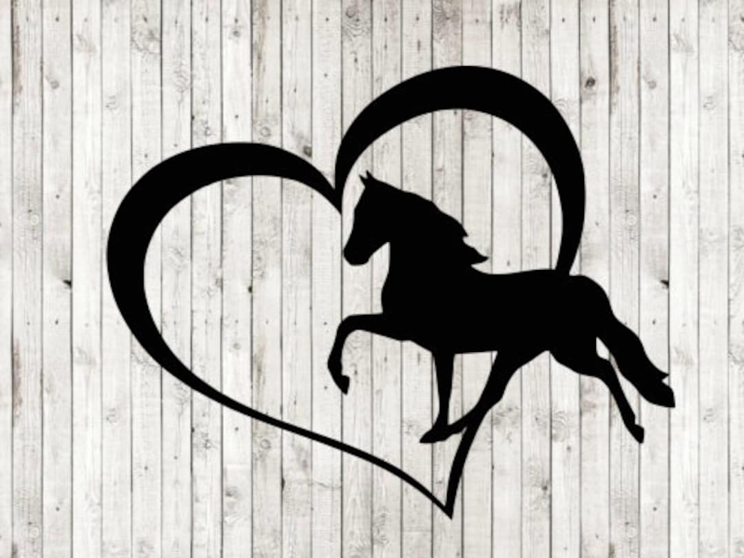 Horse Heart Svg, Horse Svg, Cut Files for Crict, Cut Files for ...