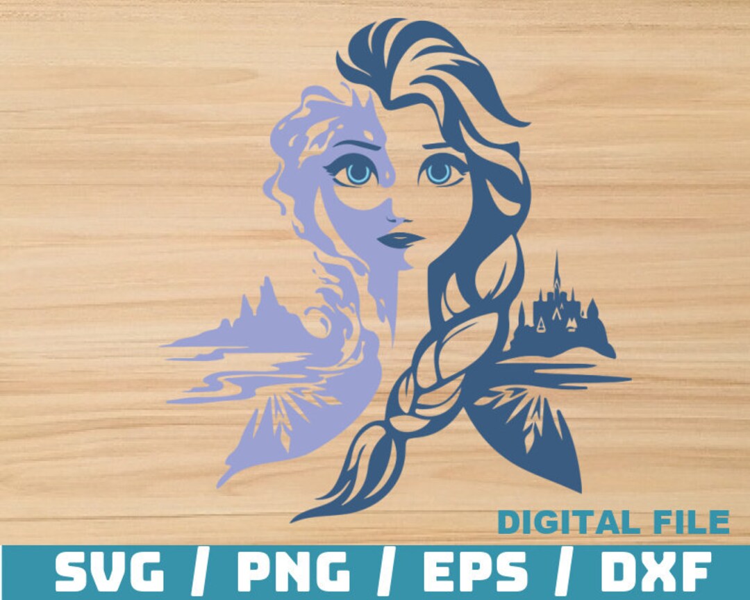 Frozen SVG Elsa Digital Download Cricut Silhouette Clipart Cut File ...