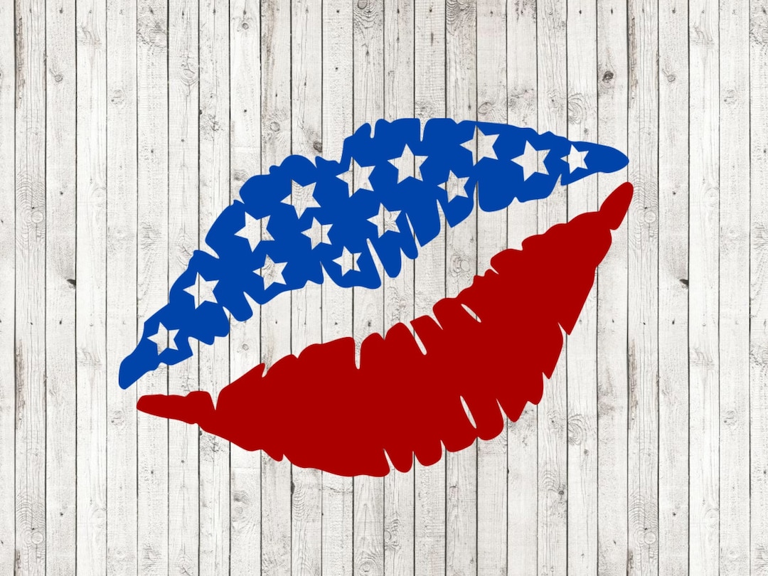 Flag Lips Svg, American Flag Svg, America Svg, USA Svg, US Svg ...