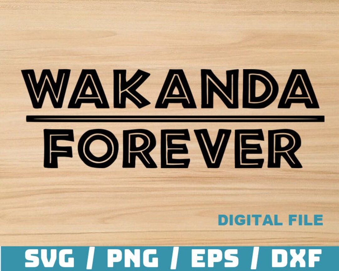 Wakanda Forever Svg, Wakanda SVG, PNG, Black Panther SVG Clipart ...