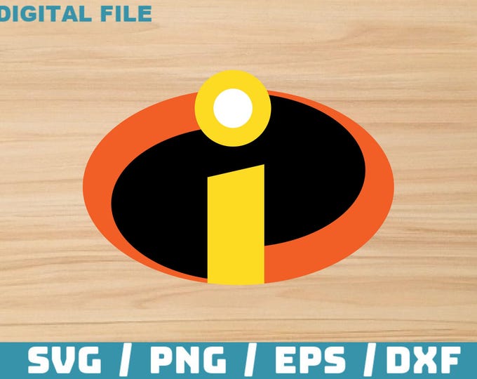 Incredible Logo Svg, the Incredibles Svg, Incredibles Dxf, Eps, Png ...