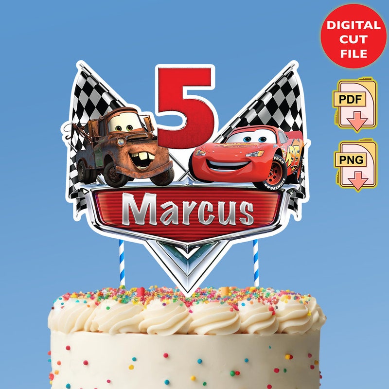 Cars Cake Toppers - Etsy