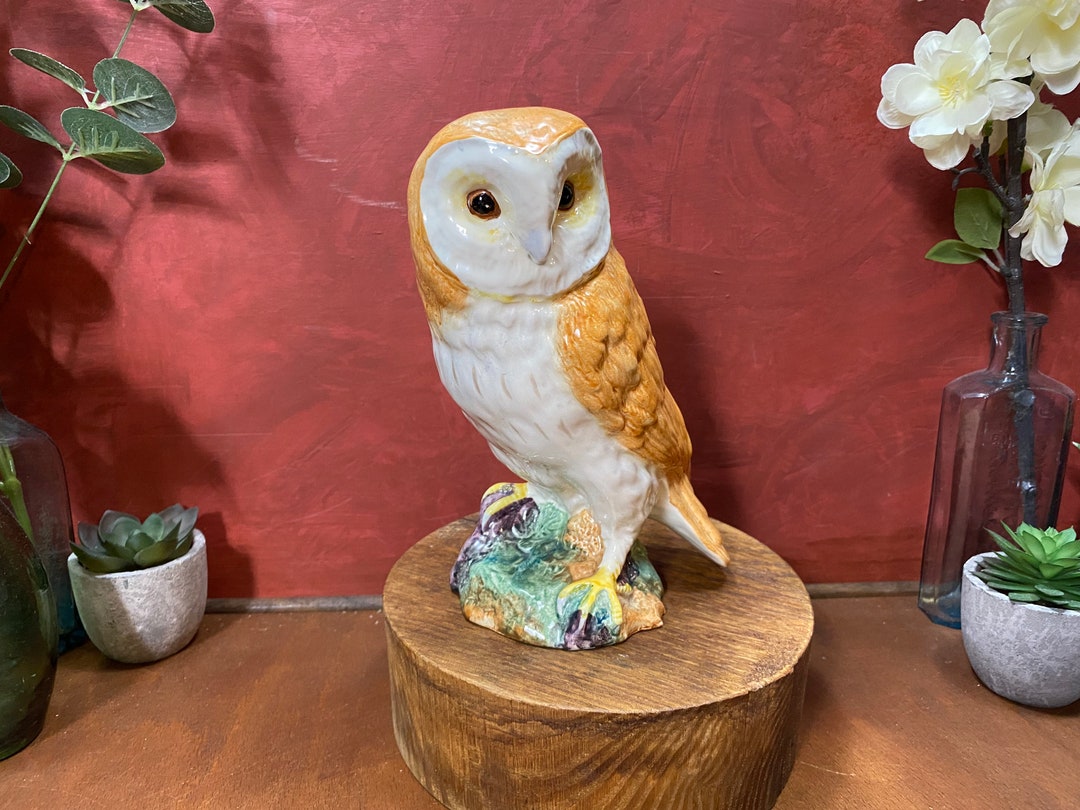 Large Beswick Barn Owl 1016 Bird Figurine - Etsy