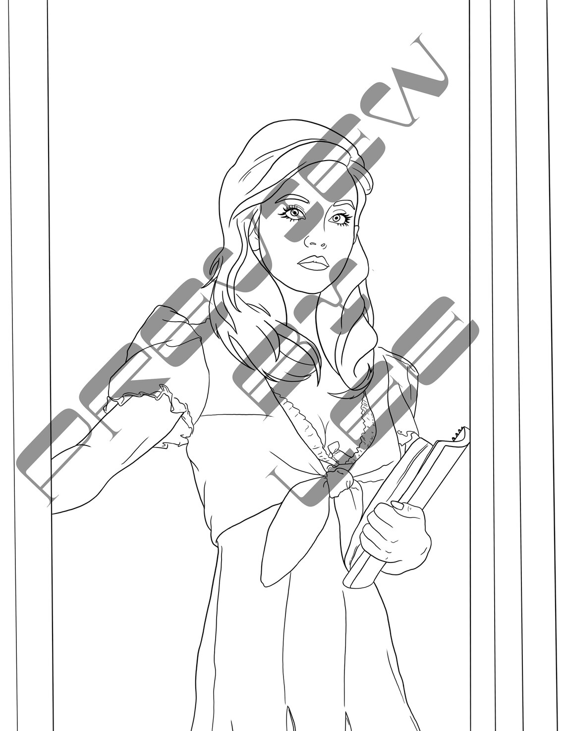 Cassie - Euphoria Coloring Page Bundle - Etsy