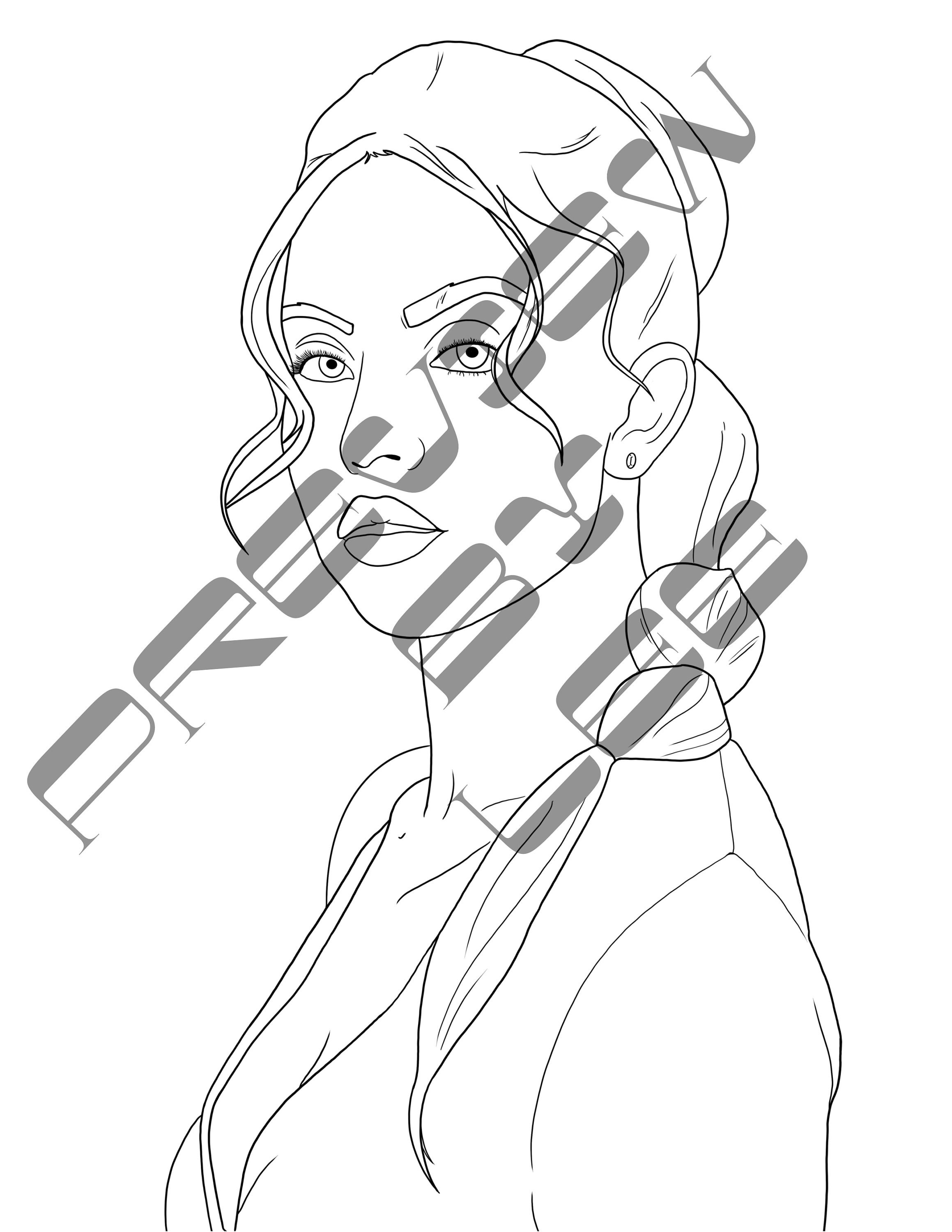 Cassie - Euphoria Coloring Page Bundle - Etsy