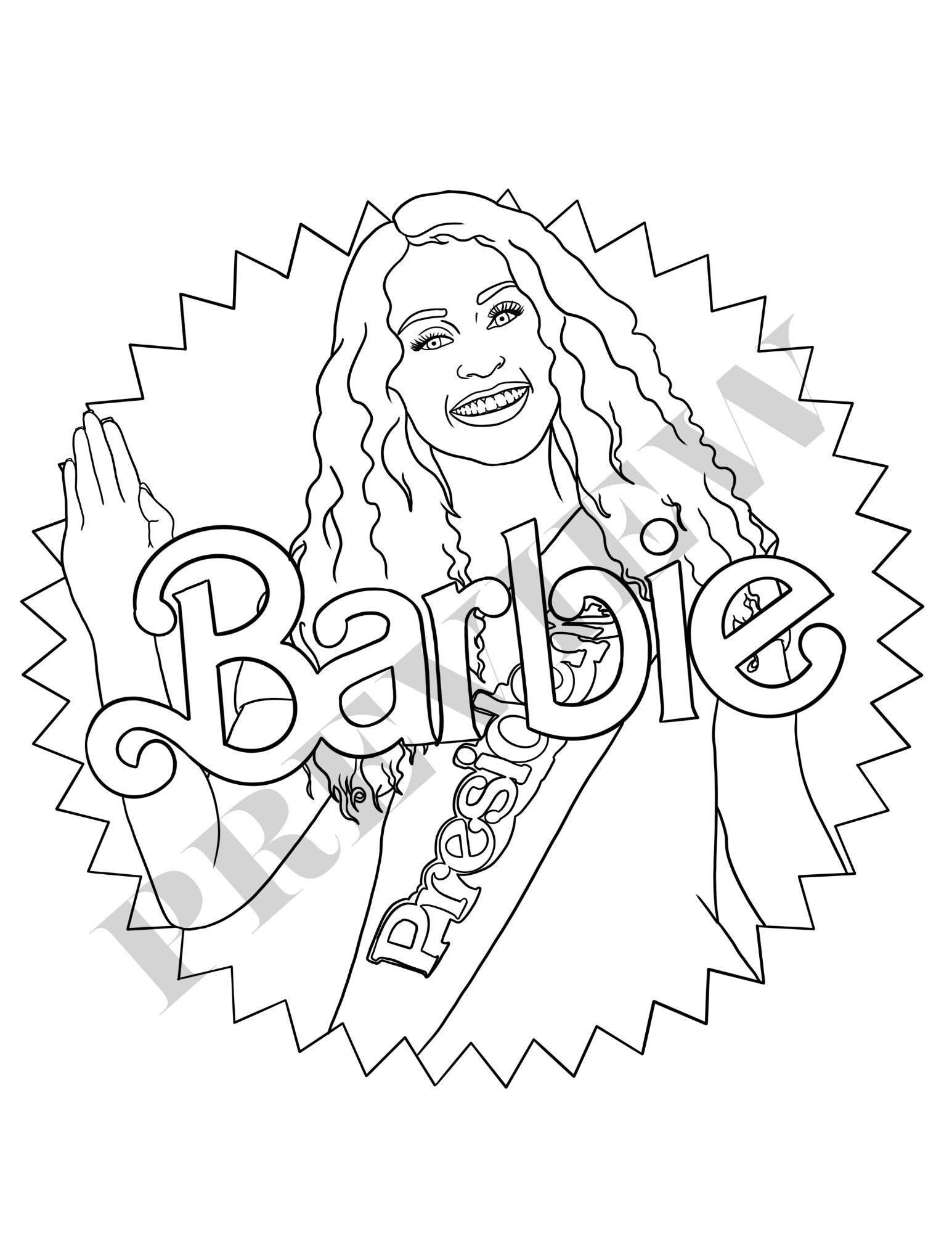 Barbie Movie Coloring Page Bundle Weird Barbie Margot Robbie Ken Allan Coloring Books For