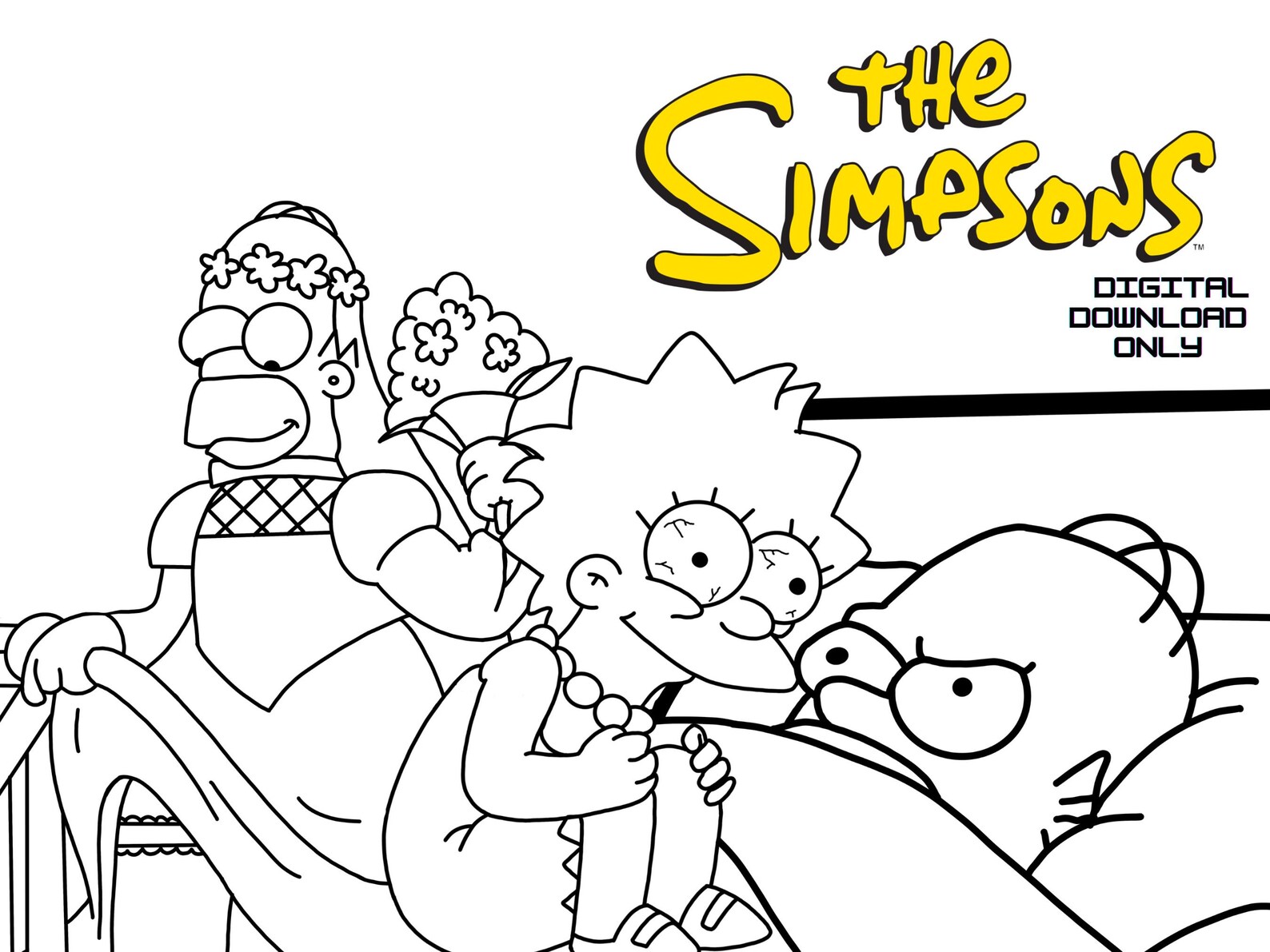 The Simpsons Reaction Meme 3 Coloring Page Bundles | Adult, Teen ...