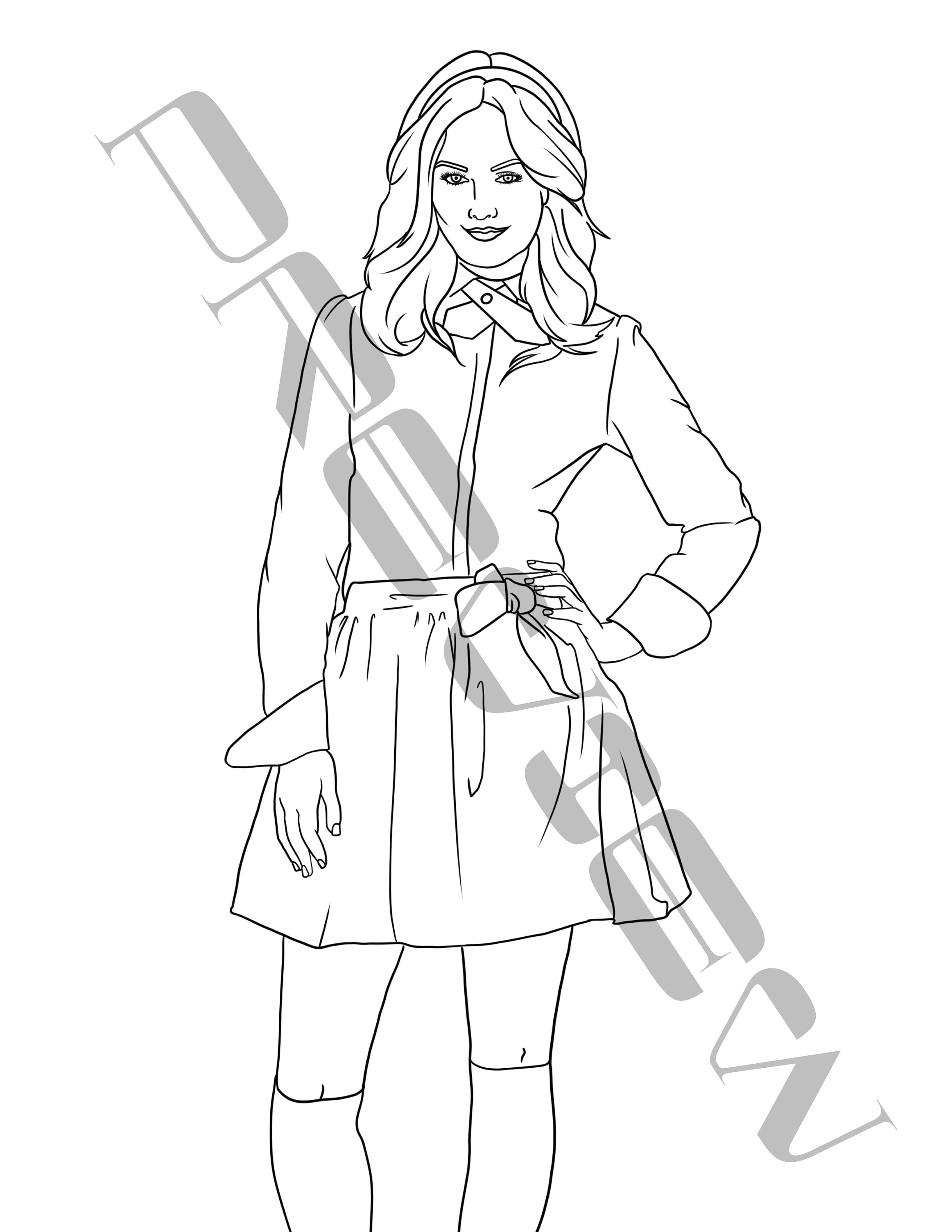 Gossip Girl Coloring Page Bundle | Adult, Teen, Nostalgic, Instant ...