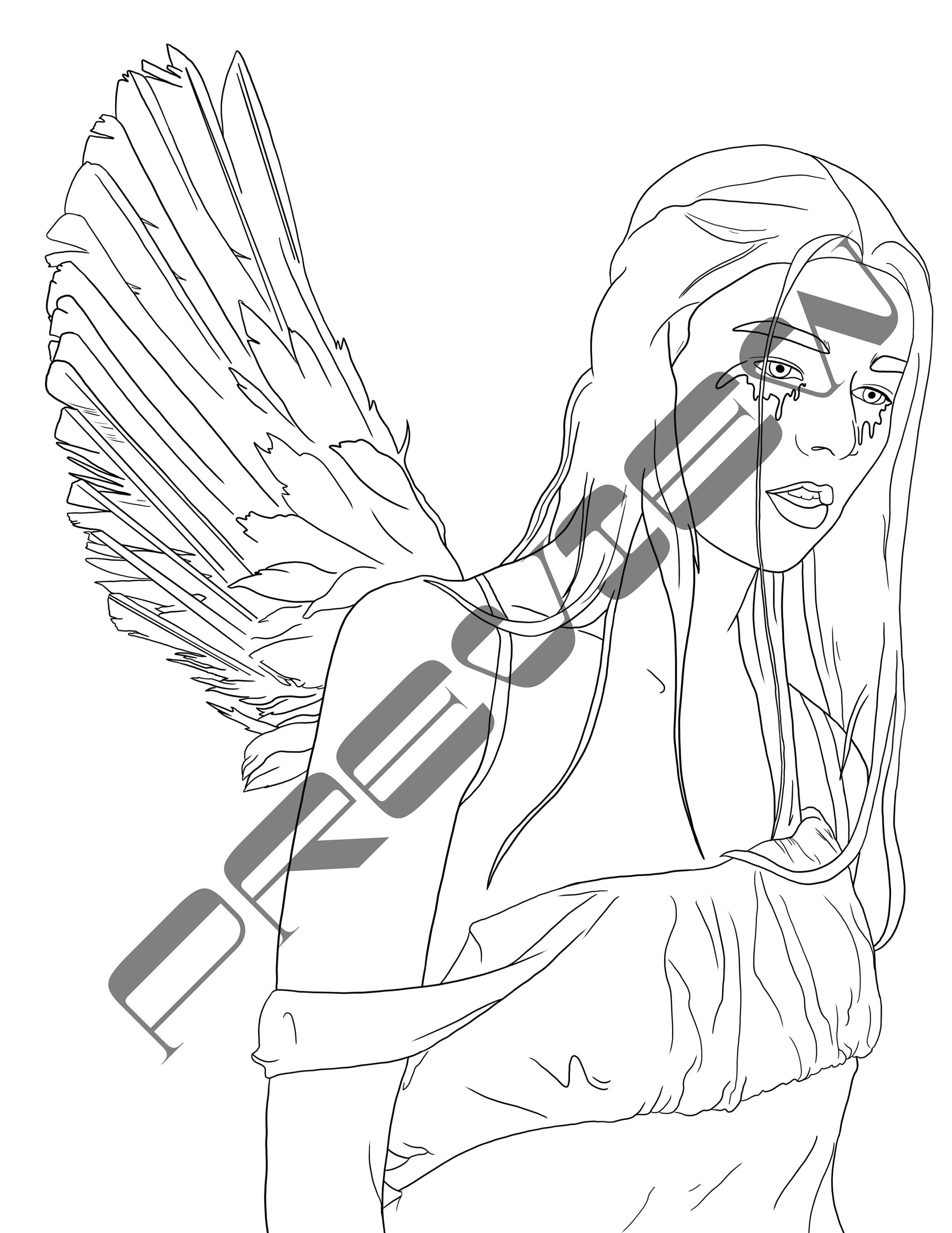 Euphoria Halloween Coloring Page Bundle - Etsy