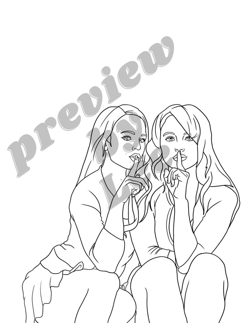 The Plastics, Mean Girls Coloring Page Bundle | Teens, Adults Coloring ...