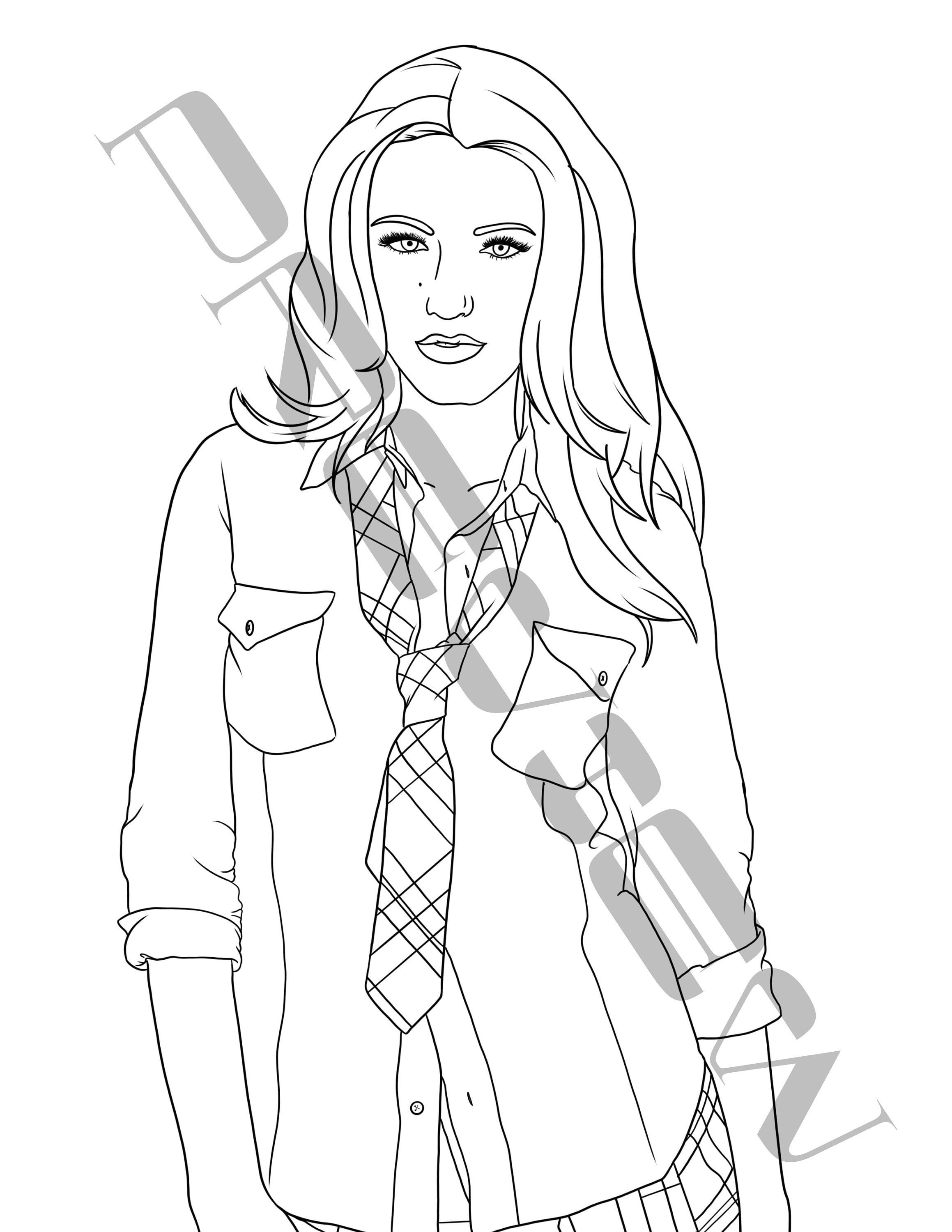 Coloring Pages Gossip Girl