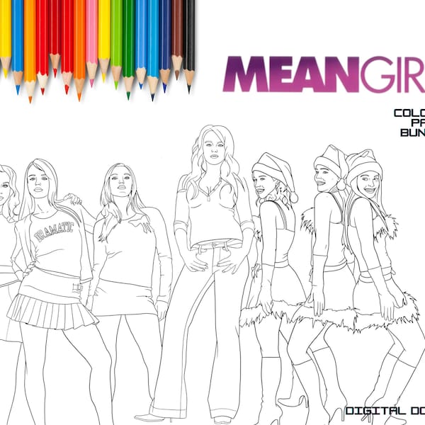 Mean Girls Coloring Page - Etsy