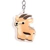 Okapi Zebra Giraffe Acrylic Glitter Keychain | Kawaii Chibi Wild Animal ...