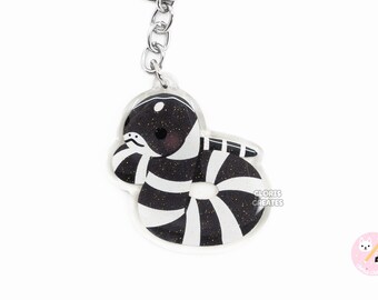 Rough Green Snake Acrylic Pet Breed Keychain Cartoon Kawaii Art Exotic ...