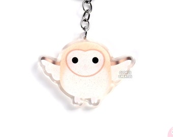 Pet Rock Keychain Cartoon Chibi Stone Art Pebble Double-sided Glitter ...