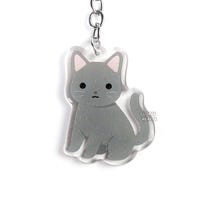 Orange Tabby Cat Keychain, Acrylic Keychain, Cat Keychain, Original ...