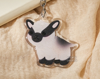 Highland Cow Farm Animal Keychain Cartoon Chibi Art Glitter - Etsy