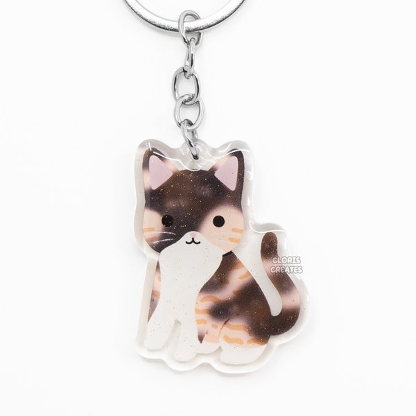 Cat Keychain - Etsy