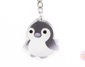 Moray Eel Acrylic Glitter Keychain | Kawaii Chibi Marine Animal Ocean ...