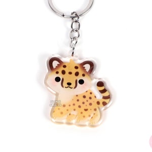 cheetah keyring