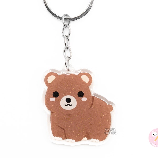 Teddy Bear Keychain - Etsy