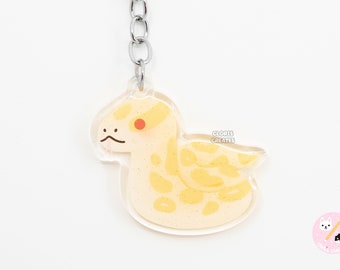 Rough Green Snake Acrylic Pet Breed Keychain Cartoon Kawaii Art Exotic ...