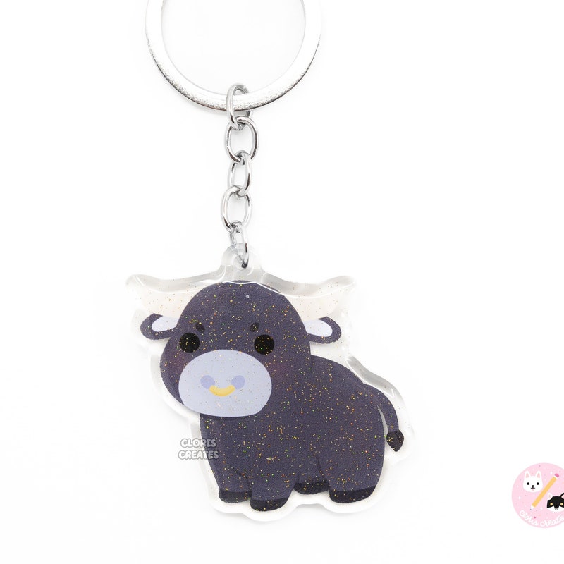 Bull Keychain - Etsy