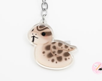 Rough Green Snake Acrylic Pet Breed Keychain Cartoon Kawaii Art Exotic ...