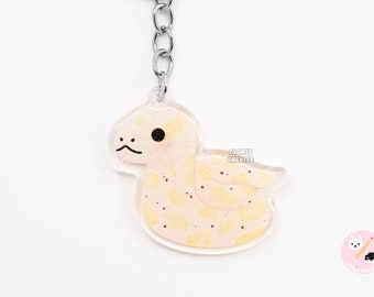 Rough Green Snake Acrylic Pet Breed Keychain Cartoon Kawaii Art Exotic ...