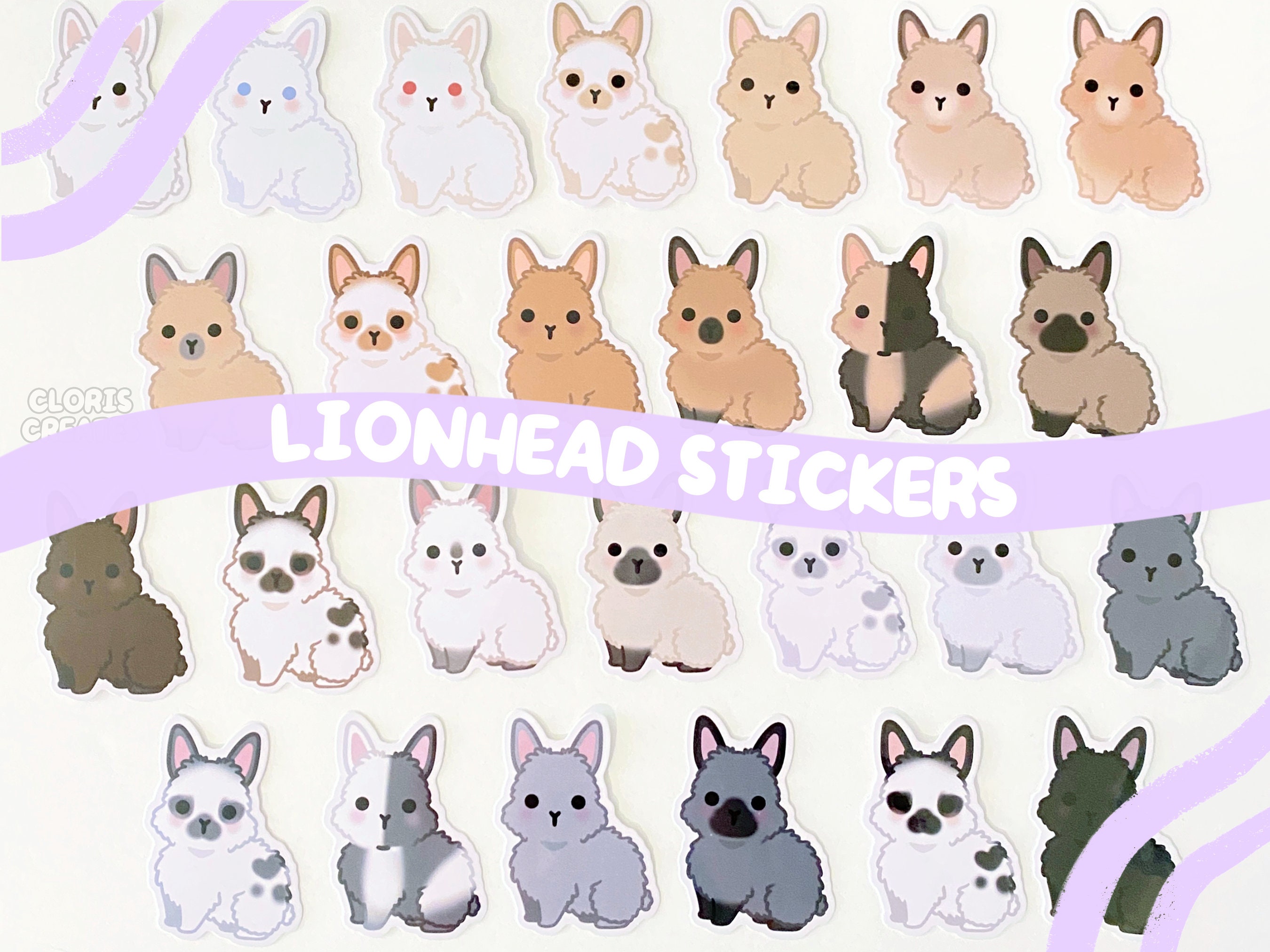 Decals & Skins Laptop Kawaii Bunny Laptop & Water Bottle Decals ...