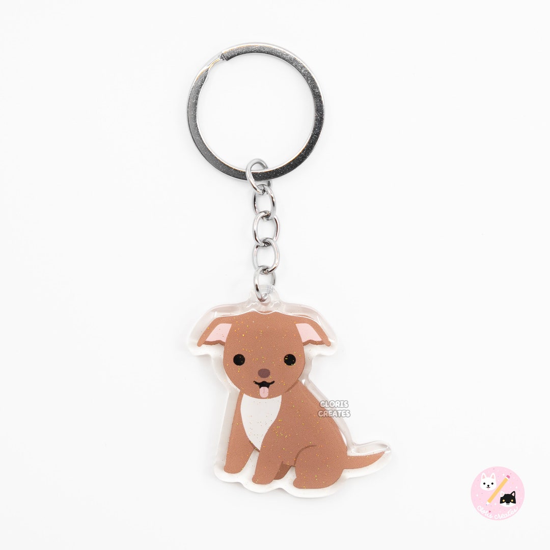 Red Pitbull Staffy Staffordshire Bull Terrier Acrylic Dog Breed ...