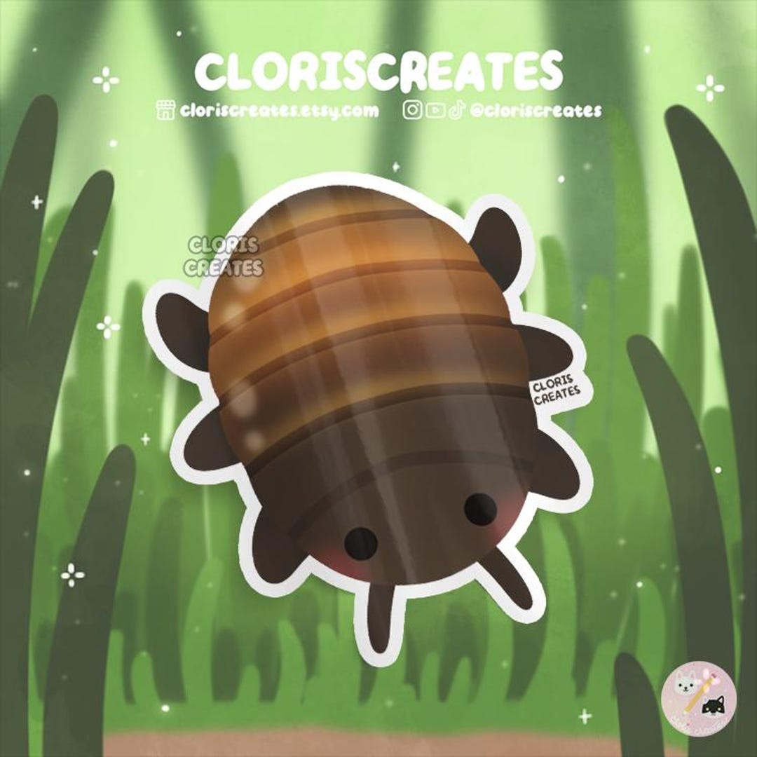 Madagascar Hissing Cockroach Waterproof Die Cut Sticker | Kawaii Chibi ...
