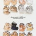 Lynx Cat Acrylic Glitter Keychain | Kawaii Chibi Animal Lover Wildcat ...