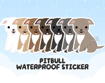 Chibi Pitbull Sticker - Etsy