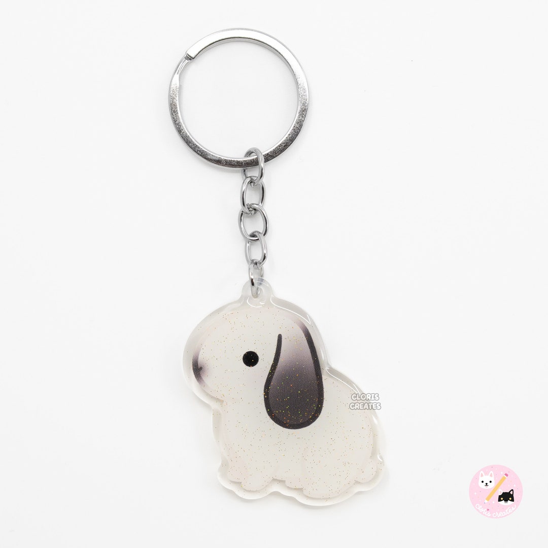 Sable Frosty Holland Lop Kaninchen Haustier Acryl Schlüsselanhänger ...