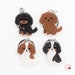 Tricolor Cavalier King Charles Spaniel Acrylic Dog Keychain | Cartoon ...