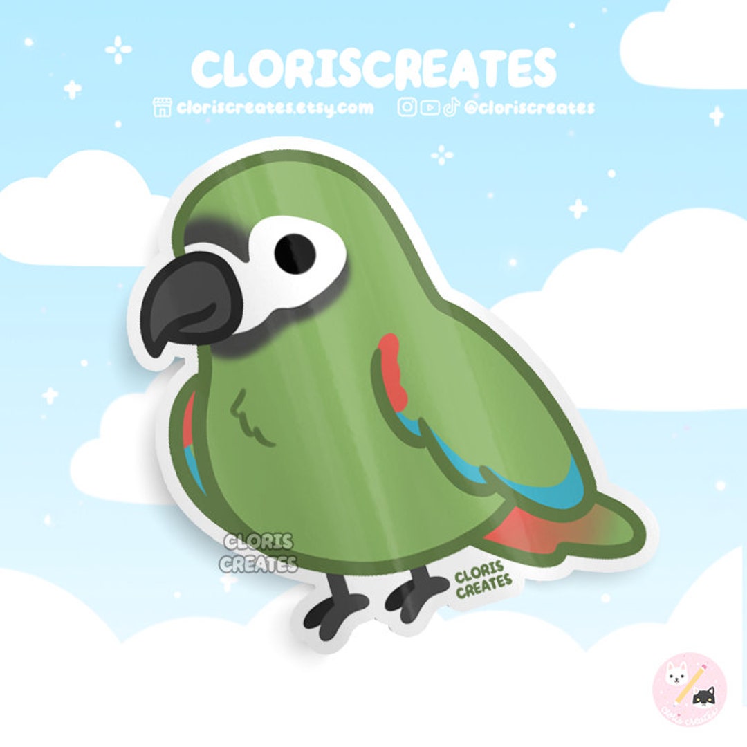 Severe Chestnut Fronted Macaw Bird Breed Waterproof Vinyl Sticker ...