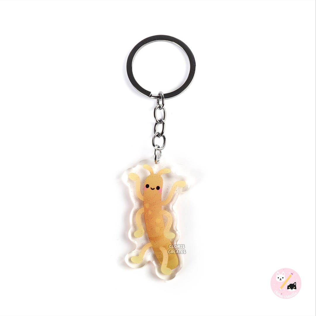 Walking Stick Insect Bug Keychain | Cartoon Chibi Exotic Pet Portrait ...