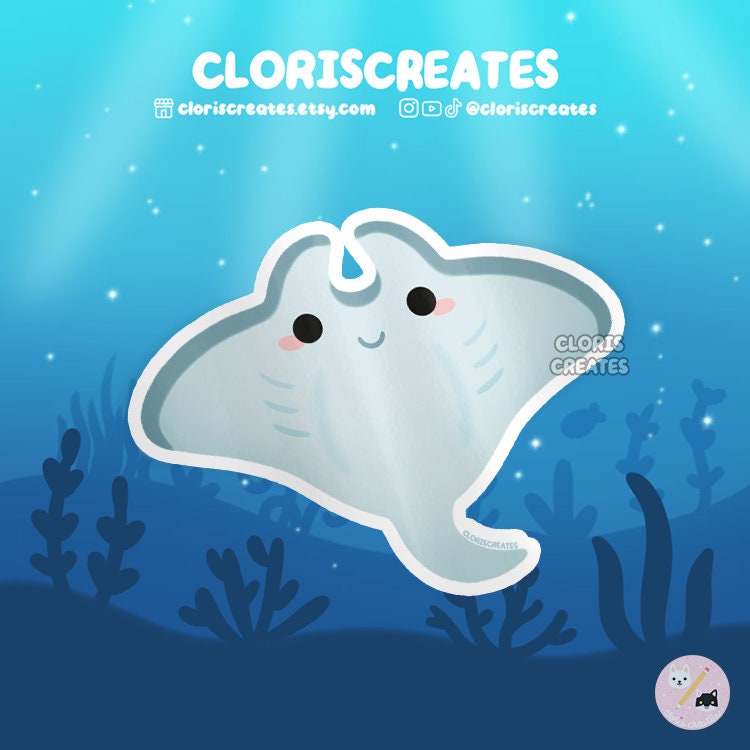 Cute Cartoon Stingray
