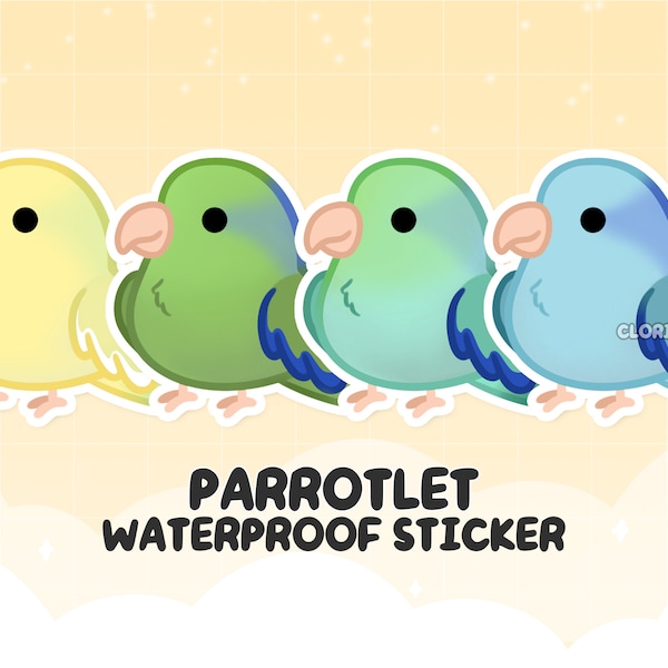 Parrot Chibi Sticker - Etsy