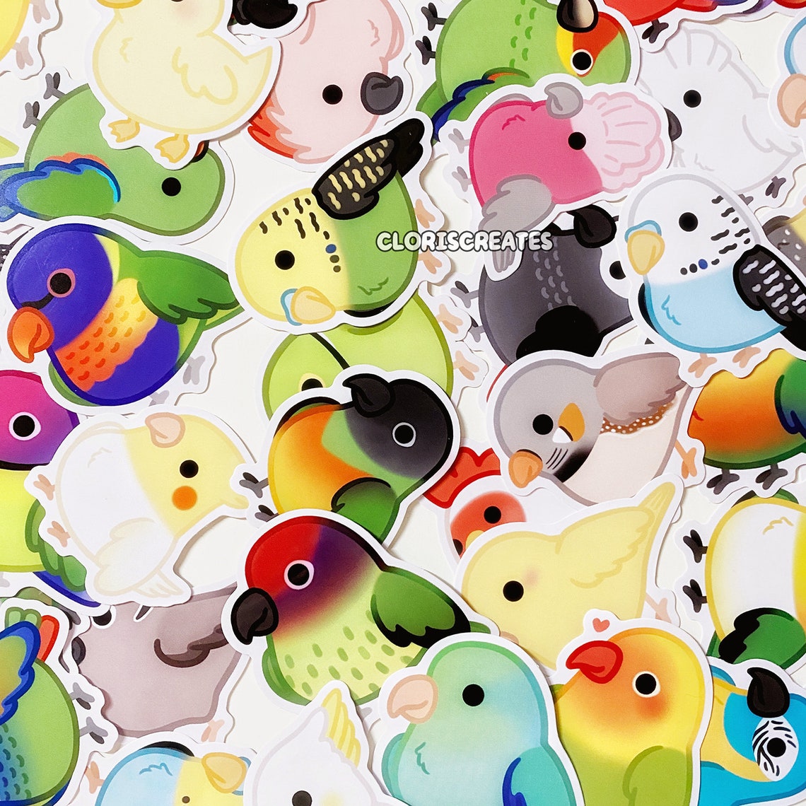 Peregrine Falcon Waterproof Vinyl Animal Sticker | Kawaii Chibi Raptor ...