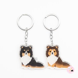 Black Tri Shetland Sheepdog Sheltie Rough Collie Dog Breed Acrylic ...
