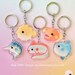 Pufferfish Acrylic Glitter Keychain | Kawaii Chibi Ocean Marine Animal ...