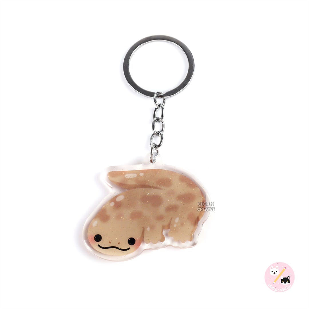 Chinese Giant Salamander Lizard Acrylic Keychain | Cartoon Kawaii Art ...