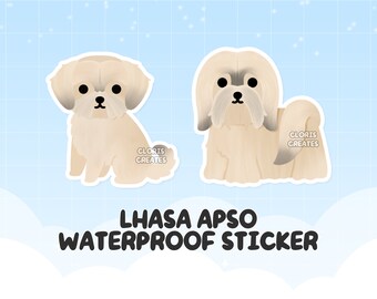 Lhasa Apso Decal - Etsy