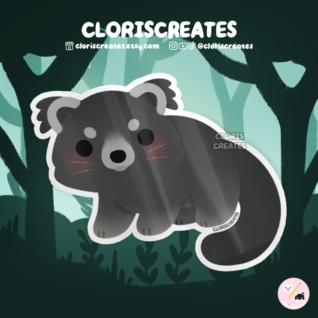 Binturong Bearcat Waterproof Vinyl Sticker | Kawaii Chibi Animal Lover ...