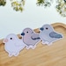White Dove Bird Breed Waterproof Vinyl Sticker Kawaii Chibi - Etsy