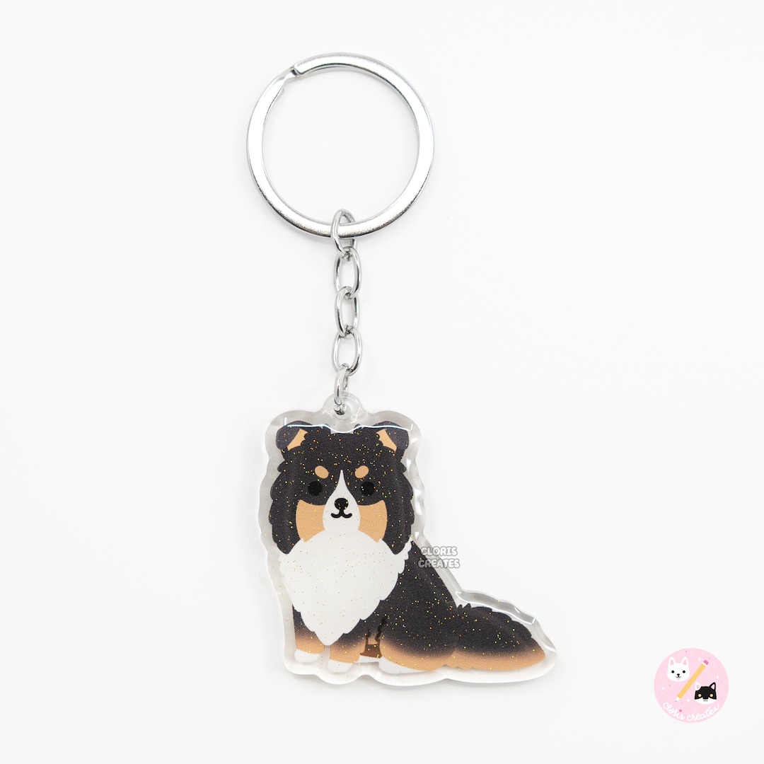 Black Tri Shetland Sheepdog Sheltie Rough Collie Dog Breed Acrylic ...