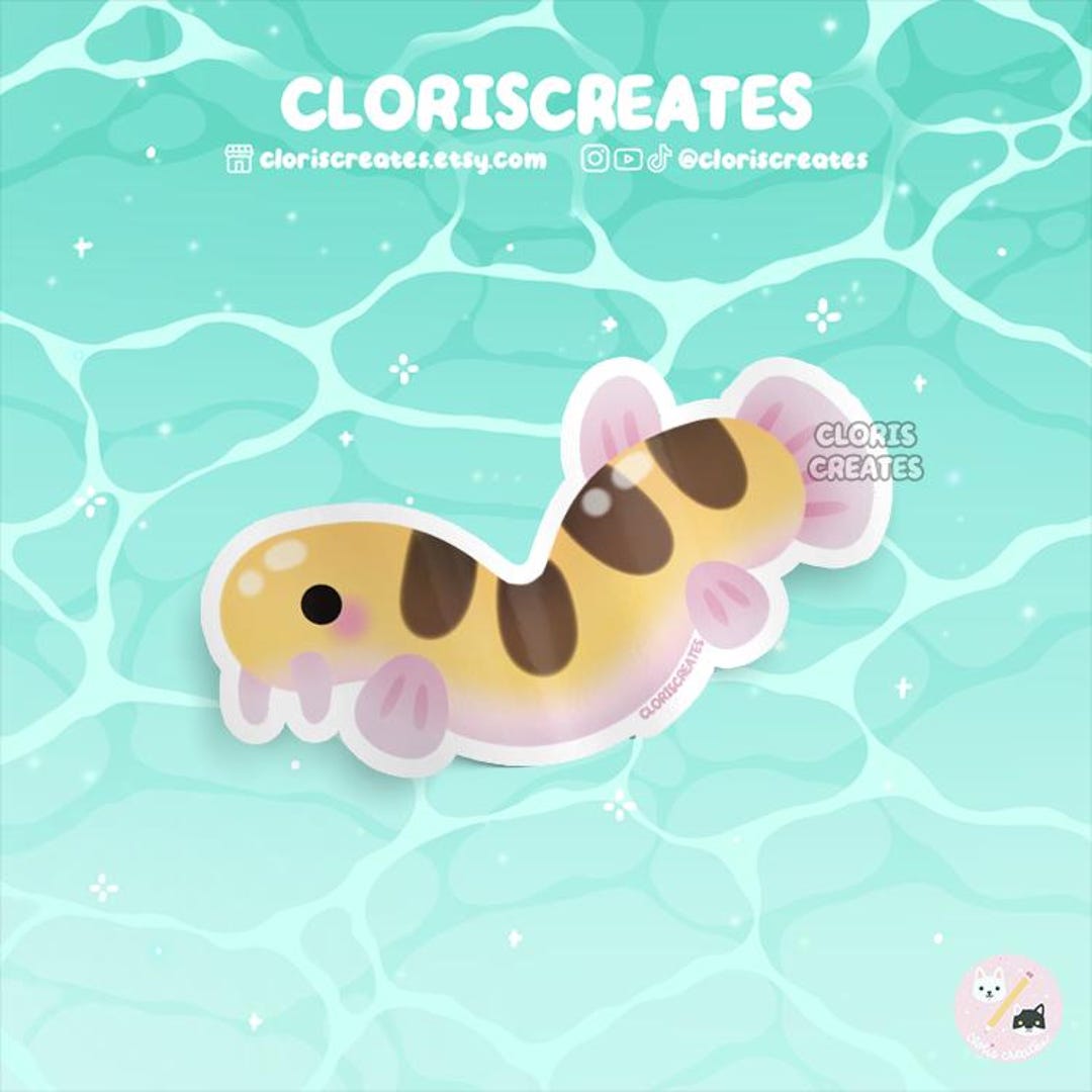 Kuhli Loach Eel Waterproof Vinyl Sticker | Kawaii Chibi Marine Aquatic ...