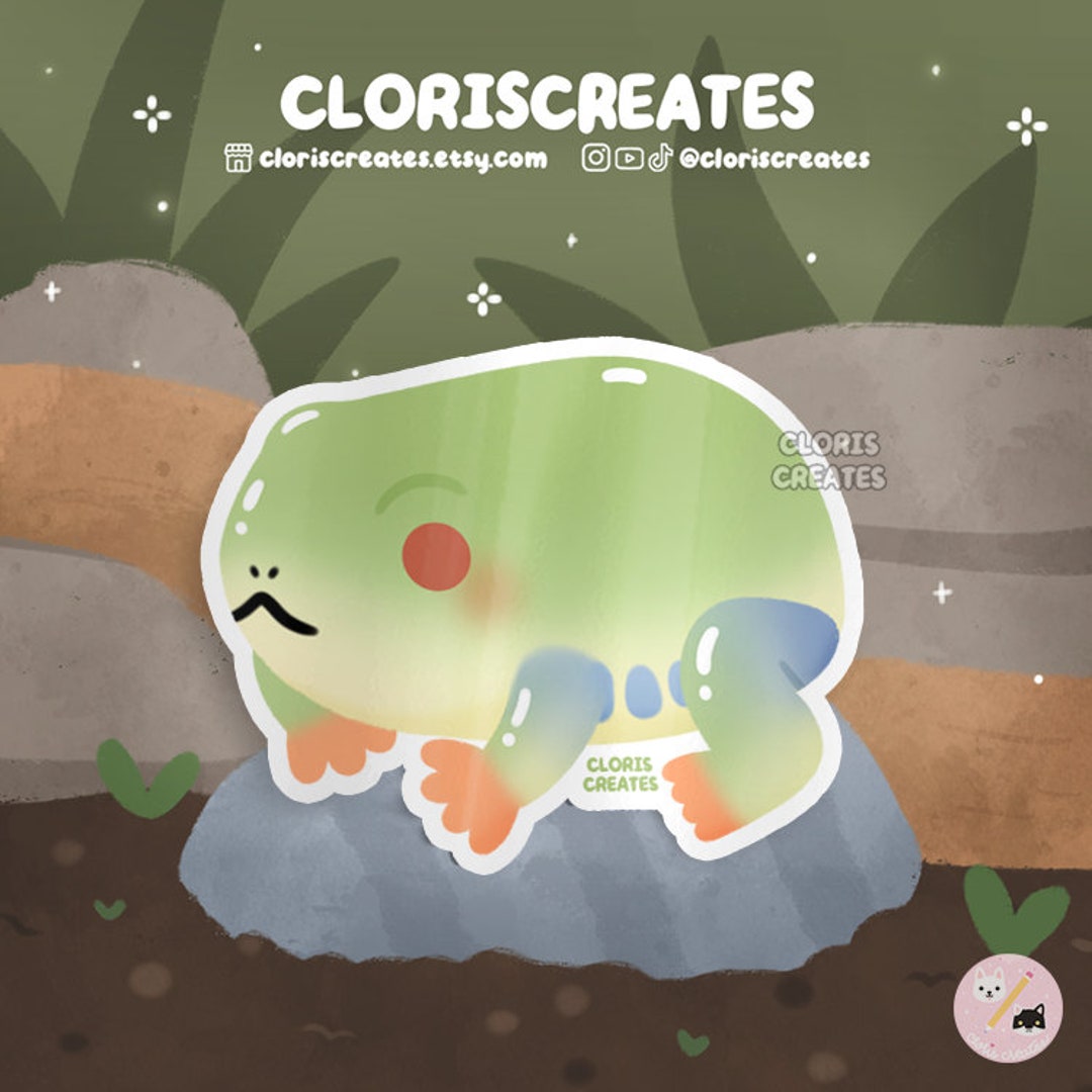 Red Eyed Tree Frog Waterproof Vinyl Sticker | Kawaii Chibi Animal Lover ...
